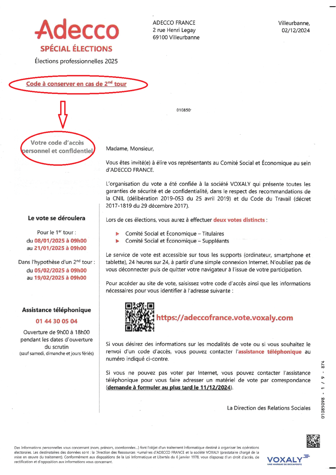 Élections professionnelles : avez-vous bien reçu votre code ...